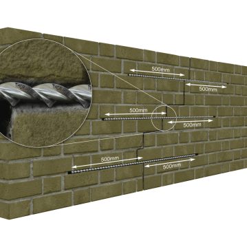 Thor Helical Crack Stitching Kit - Cementitious Grout - Steadfast